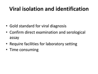 Laboratory diagnosis of viral infection | PPT