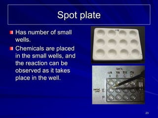 Spot Plate Laboratory Apparatus