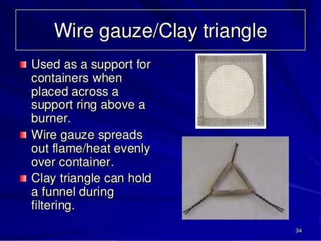 Laboratory Equipment - Use of Equipment