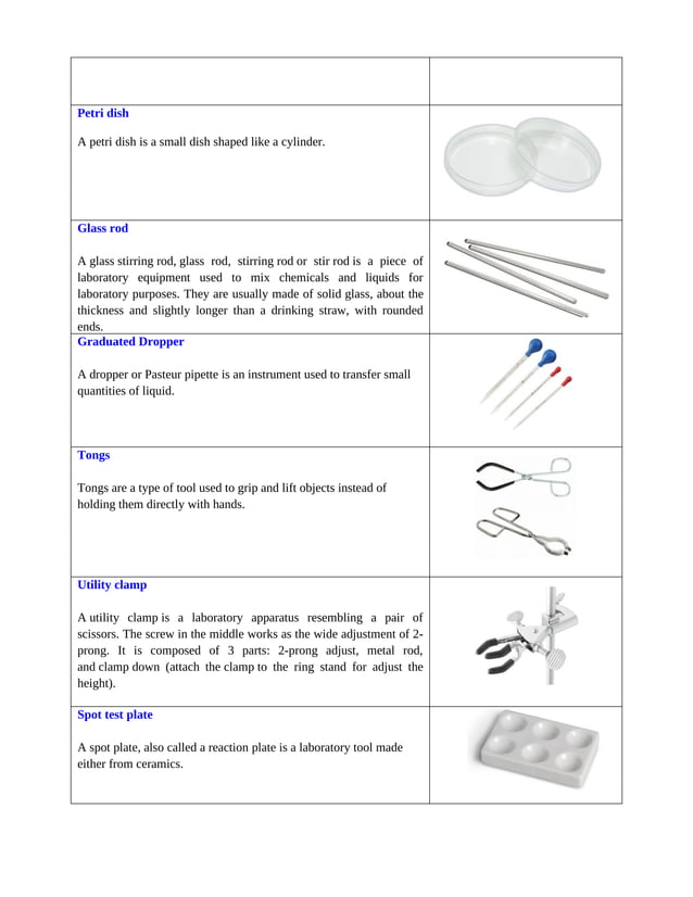 Laboratory Equipments.pdf | Chemistry | Science