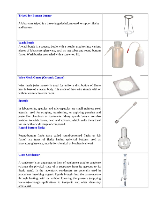 Laboratory Equipments.pdf | Chemistry | Science