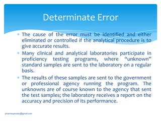 Laboratory Errors | PPTX