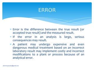 Laboratory Errors | PPTX
