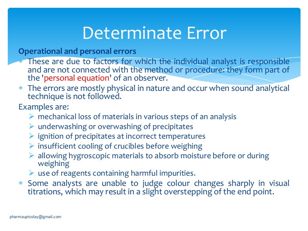 Laboratory Errors