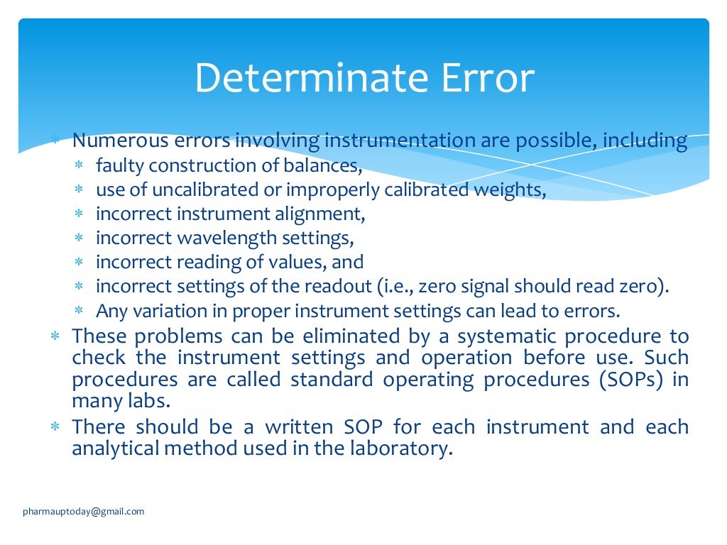 Laboratory Errors