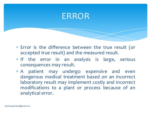 Laboratory Errors
