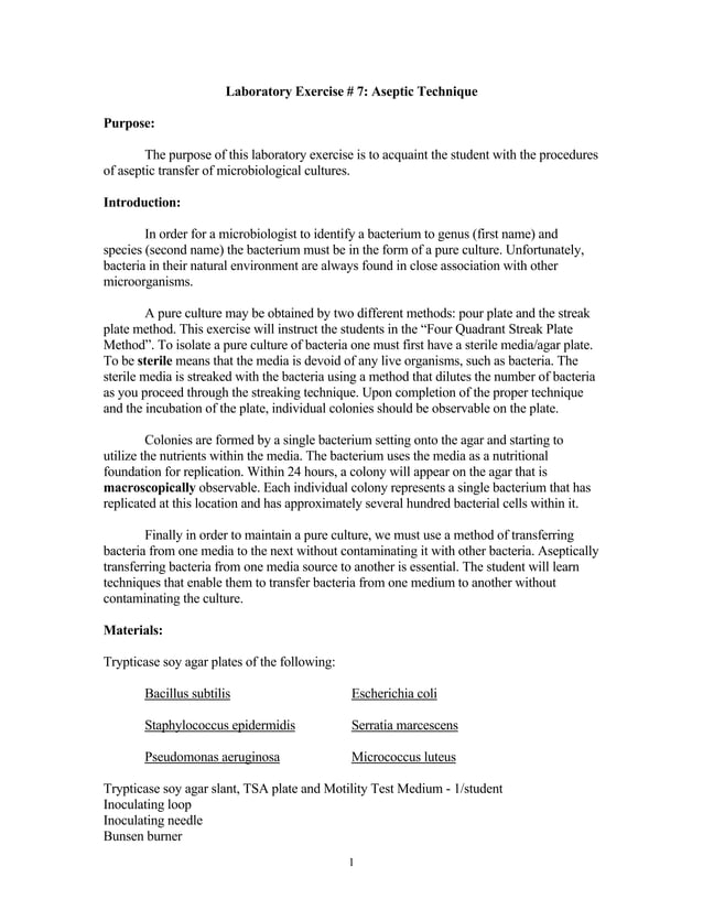 Laboratory exercise vii micro | PDF