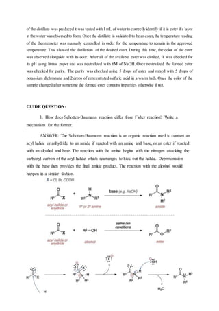 Laboratory experiment(org chem) no.5 | PDF