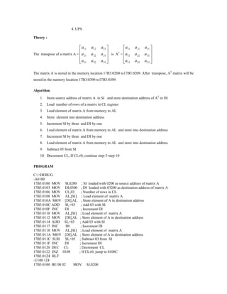 microprocessor Laboratory experiments manual | PDF