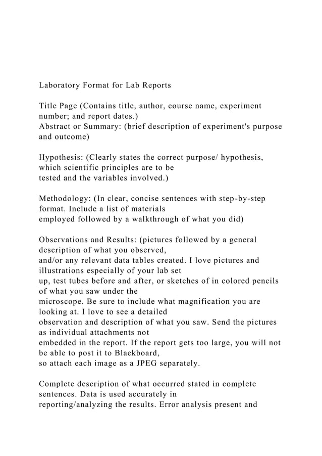 Laboratory Format for Lab Reports Title Page (Contains ti.docx