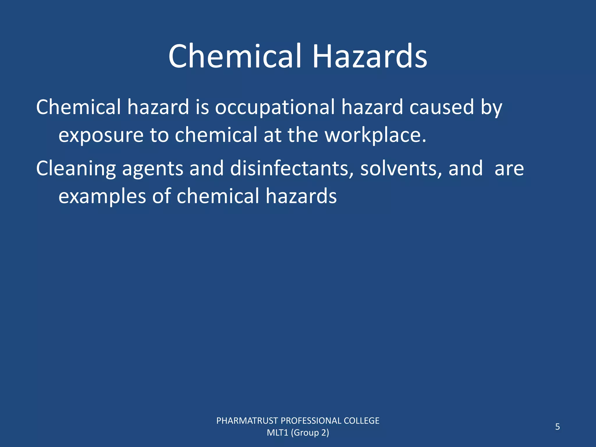 Laboratory hazards, safety and contamination | PPTX