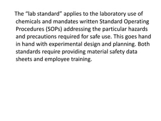 Laboratory hazards, safety and contamination | PDF