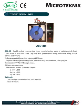 Laboratory heating and cooling instruments Manufacturer From India | PDF