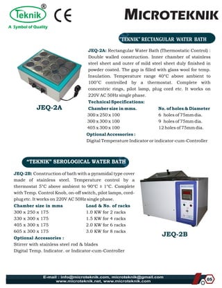 Laboratory heating and cooling instruments Manufacturer From India | PDF