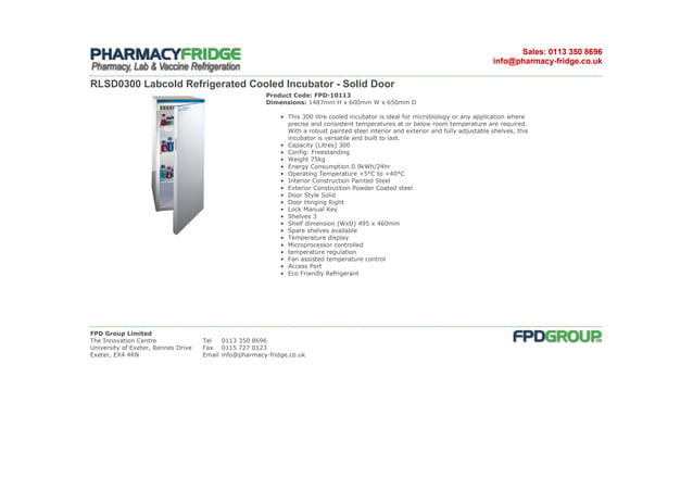 Laboratory Incubators Brochure | PPT