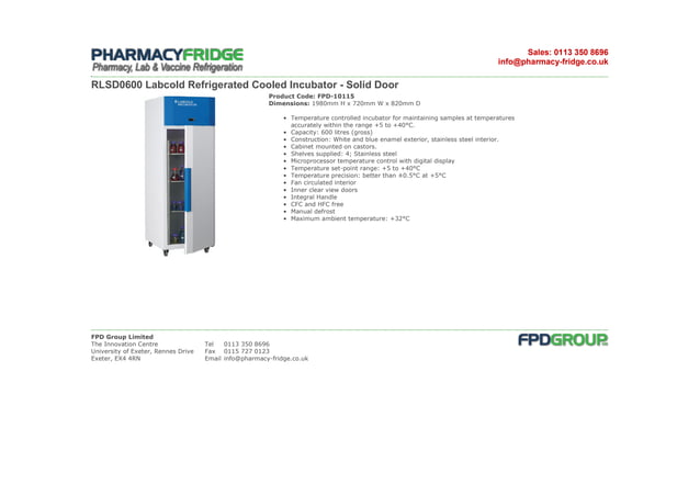 Laboratory Incubators Brochure | PPT