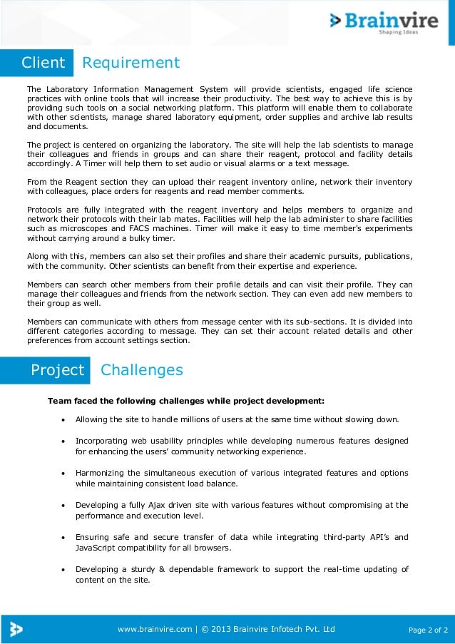 Laboratory Information Management System