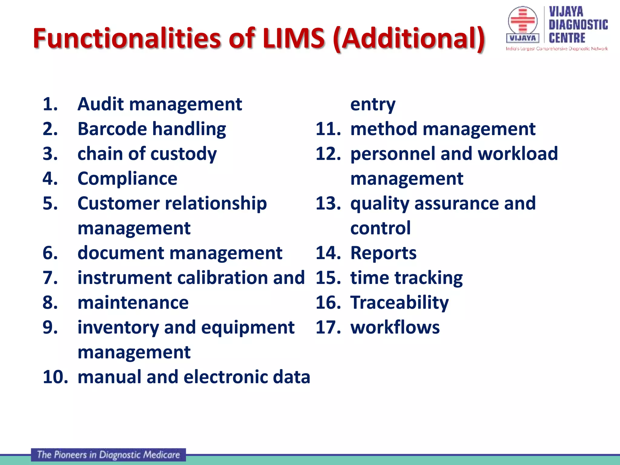 Laboratory Information Management System | PPTX