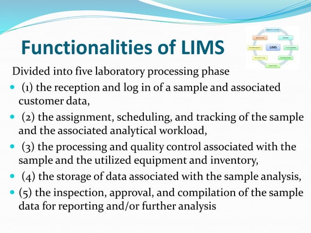 Laboratory information management system (LIMS) | PPTX | Operating Systems | Computer Software ...