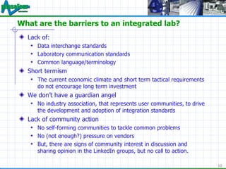 Laboratory Integration John Trigg | PPT