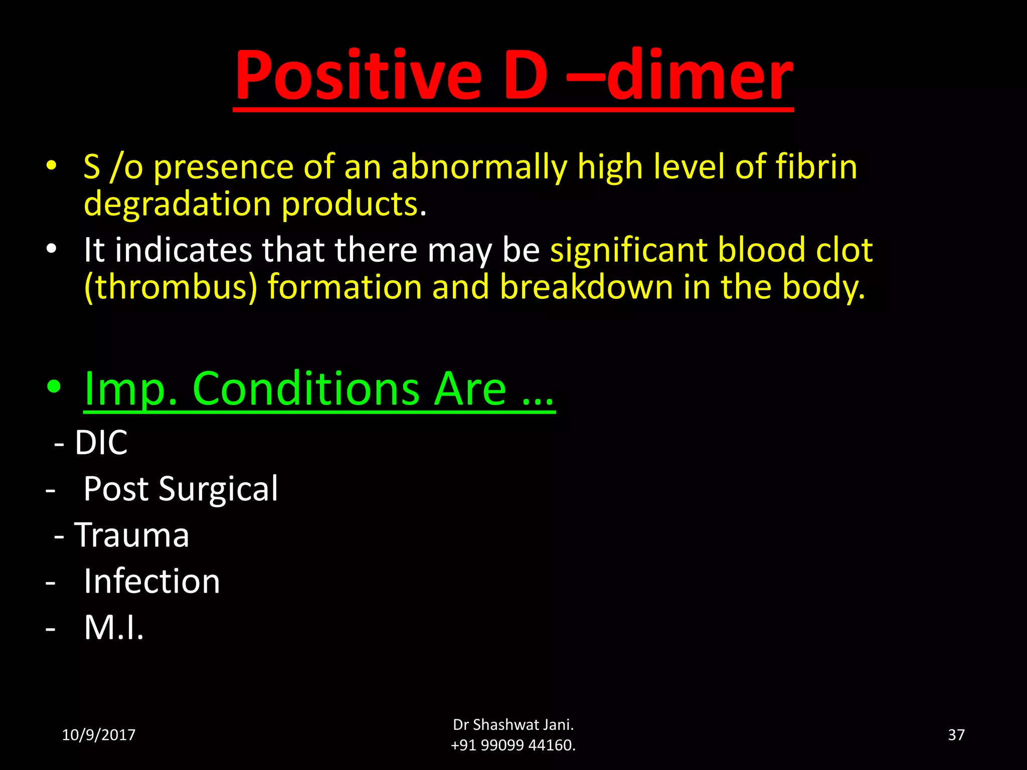 IMPORTANCE & INTERPRETATION OF LABORATORY INVESTIGATIONS IN OBSTETRIC ...