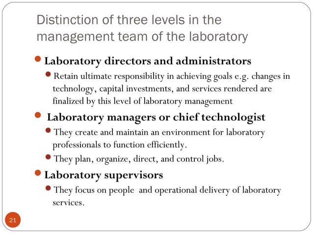 Laboratory management | PPT