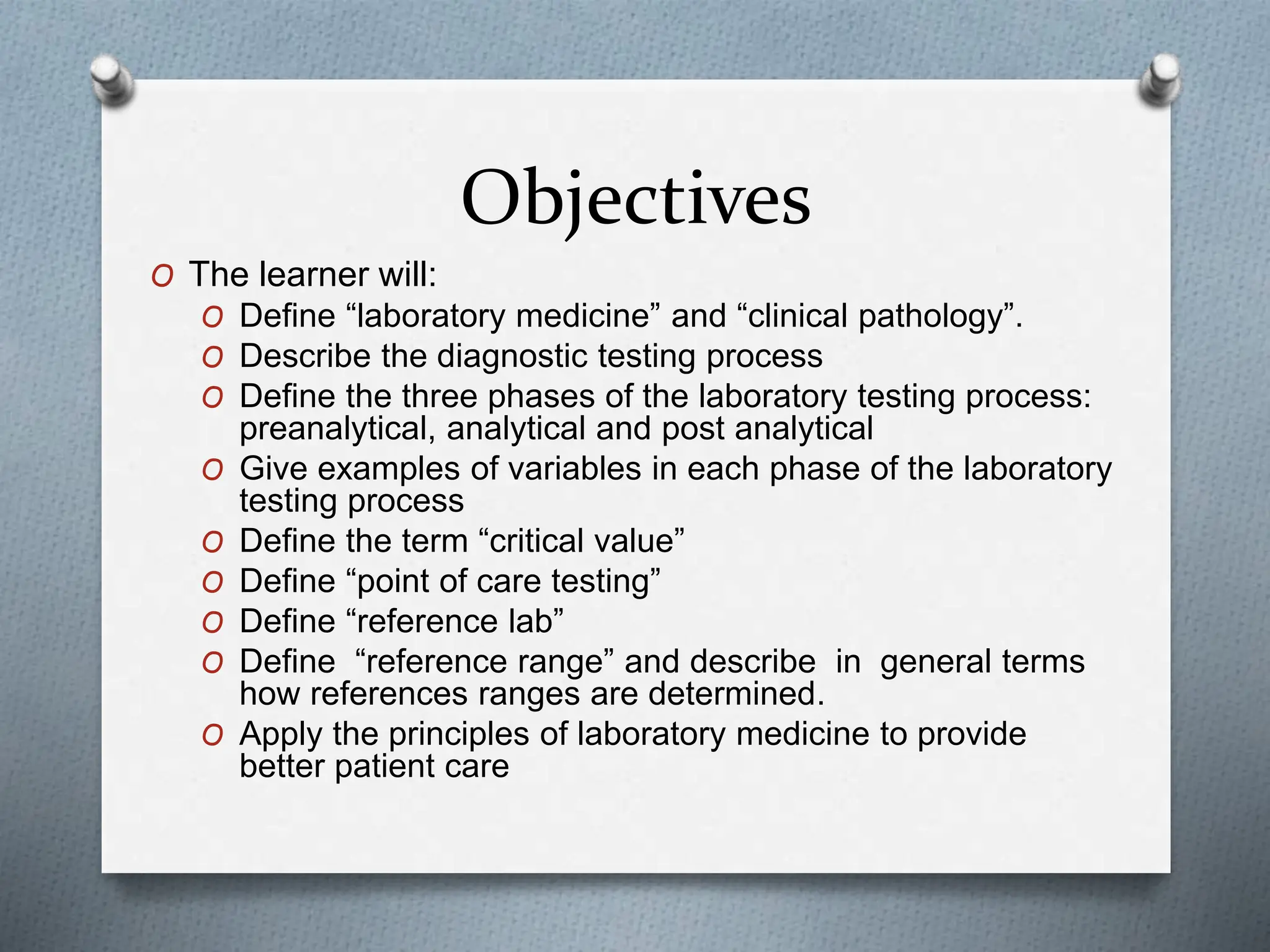 laboratory medicine introduction for professionals.ppt