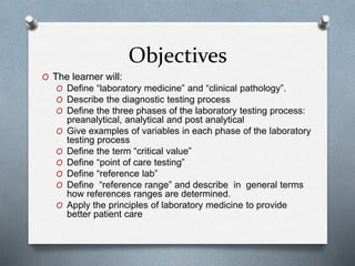 laboratory medicine introduction for professionals.ppt