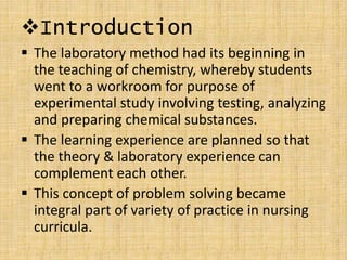 Laboratory method | PPTX