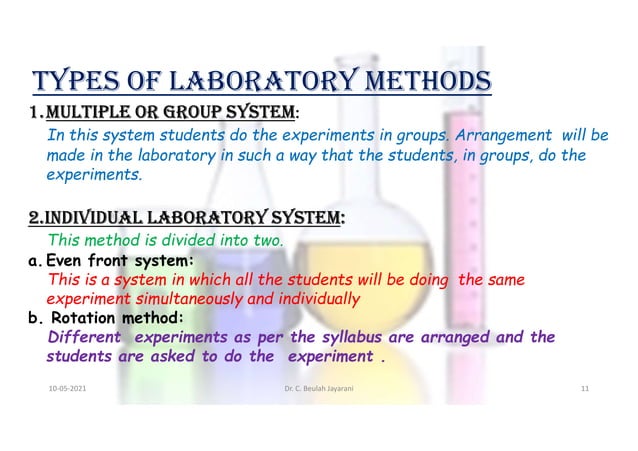 Laboratory method | PPT