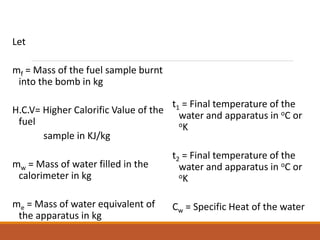 Laboratory method for Heating value.ppt