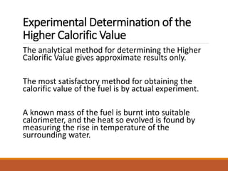 Laboratory method for Heating value.ppt