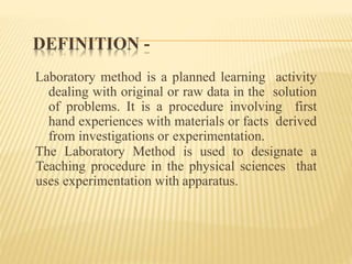 Laboratory method | PPTX