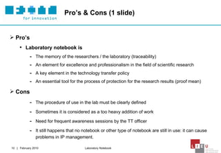 Laboratory Notebook Lieu Final | PPT