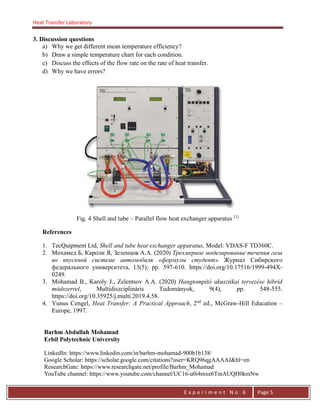 The effect of varying flow rate-parallel flow shell and tube heat exchanger | PDF