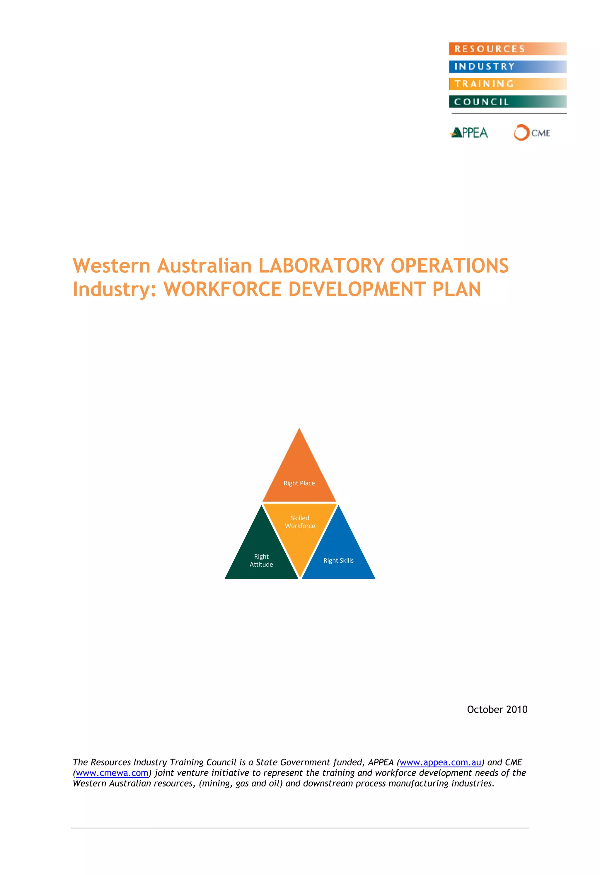 Laboratory operations workforce development plan oct 2010 | PDF