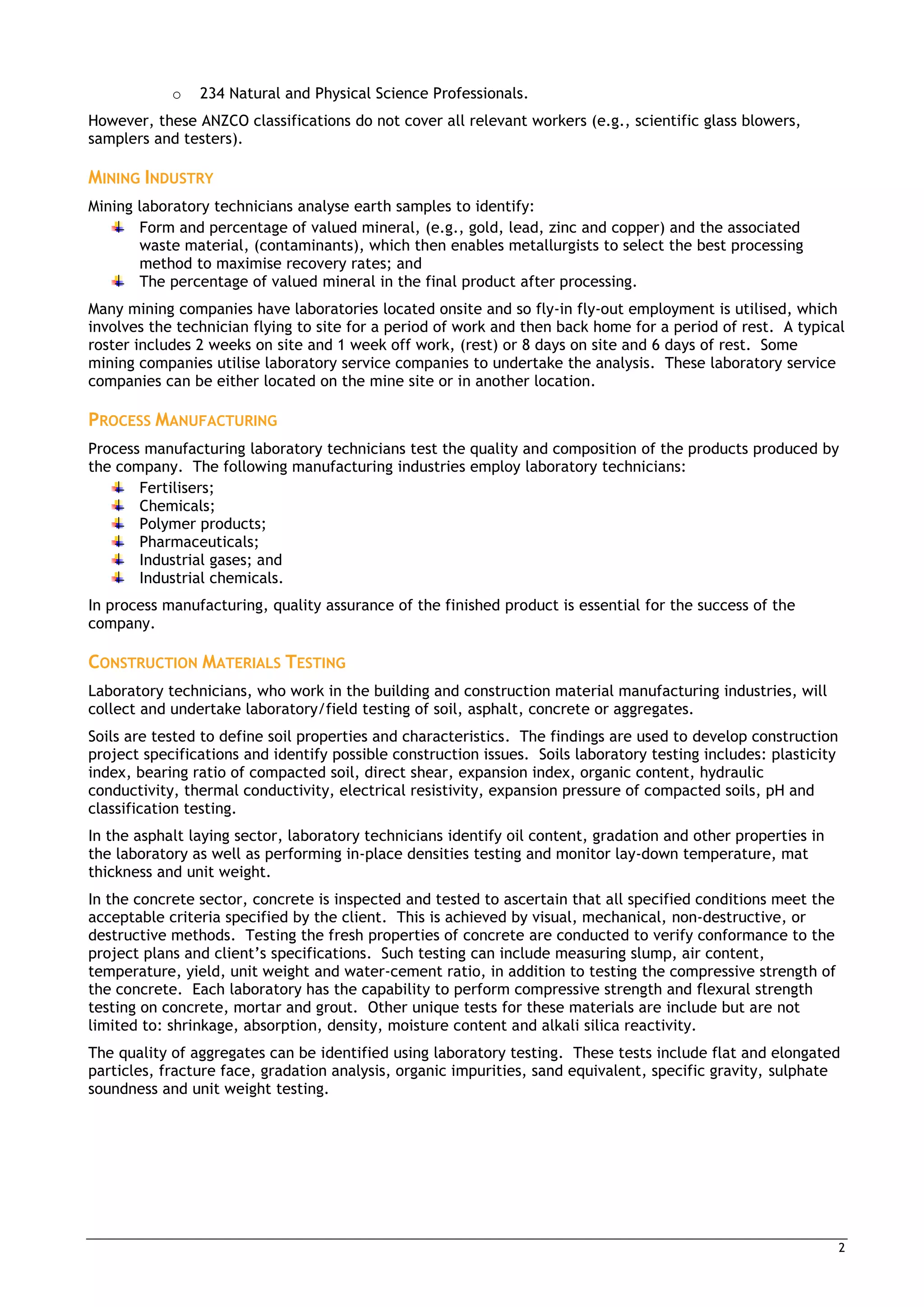 Laboratory operations workforce development plan oct 2010 | PDF