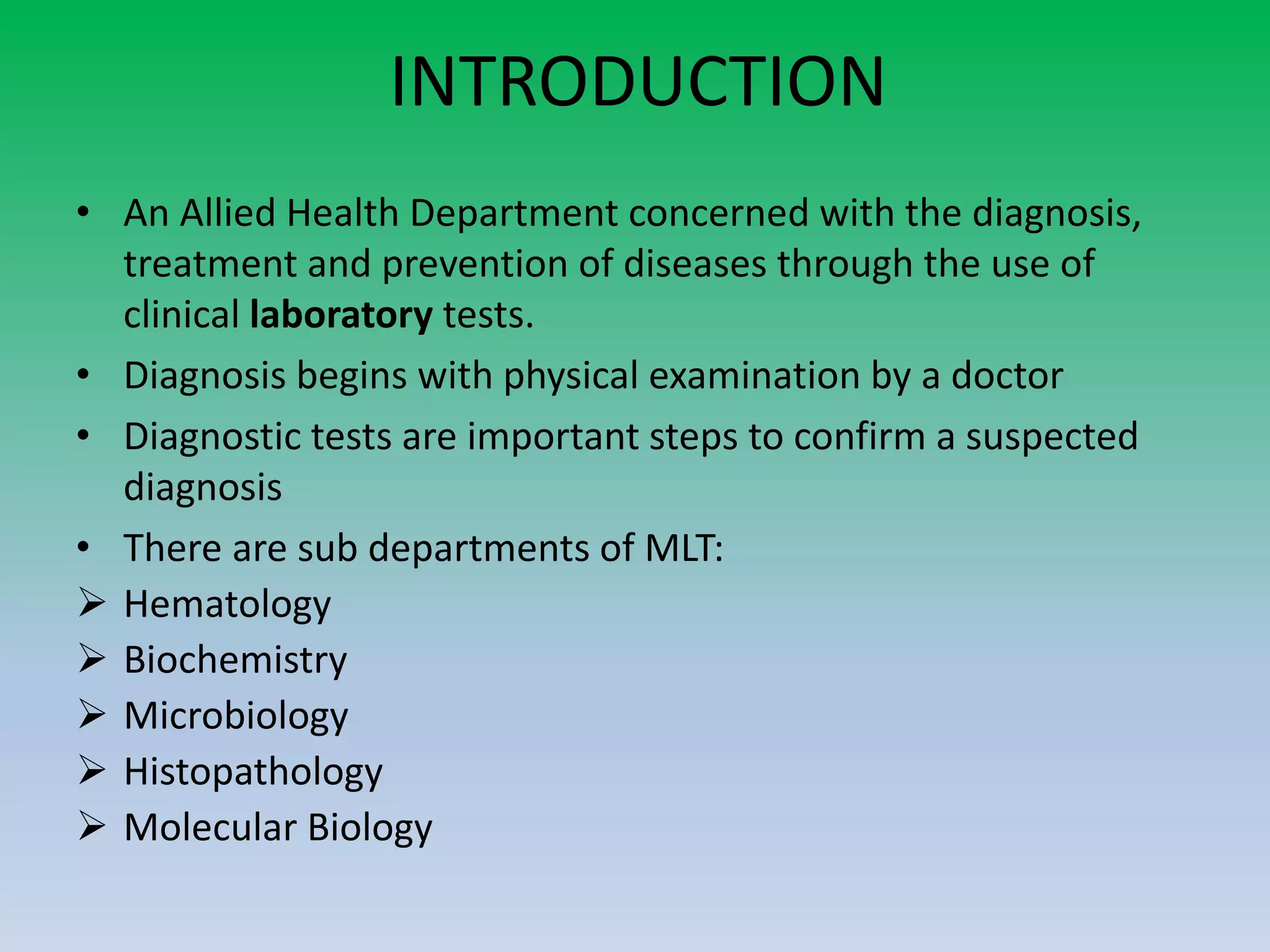 Laboratory overview and thyroid profile | PPT