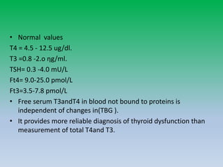 Laboratory overview and thyroid profile | PPT