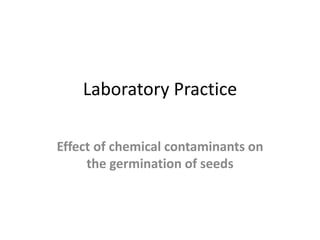 Laboratory practice | PPTX