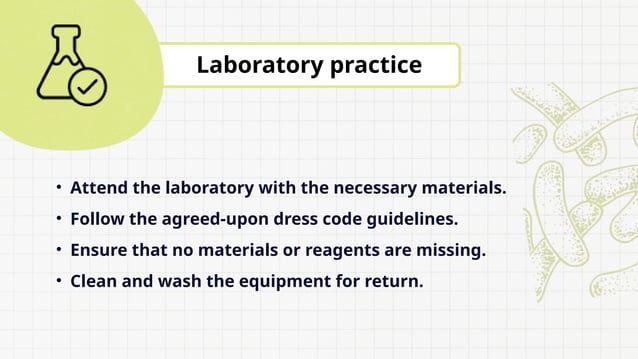Laboratory practice Microbxiology presentation in pastel colors sketch ...