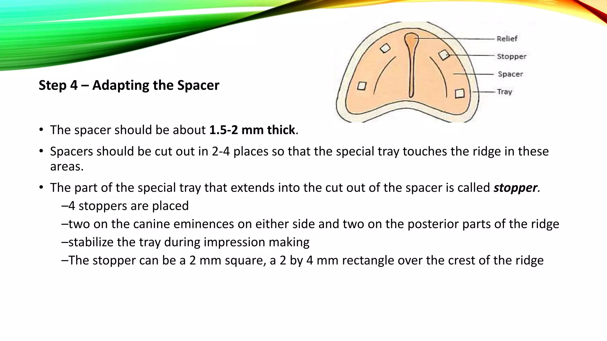 special tray in complete denture | PPTX