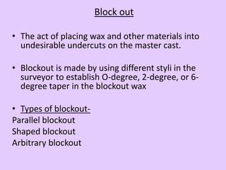 Laboratory procedure in rpd fabrication | PPTX