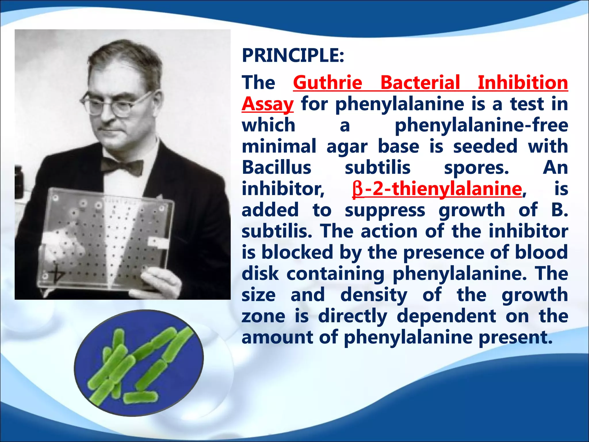 Laboratory procedure of bacterial inhibition assay | PPT