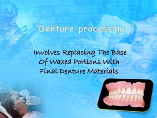 laboratory procedures in make of complete denture | PPTX