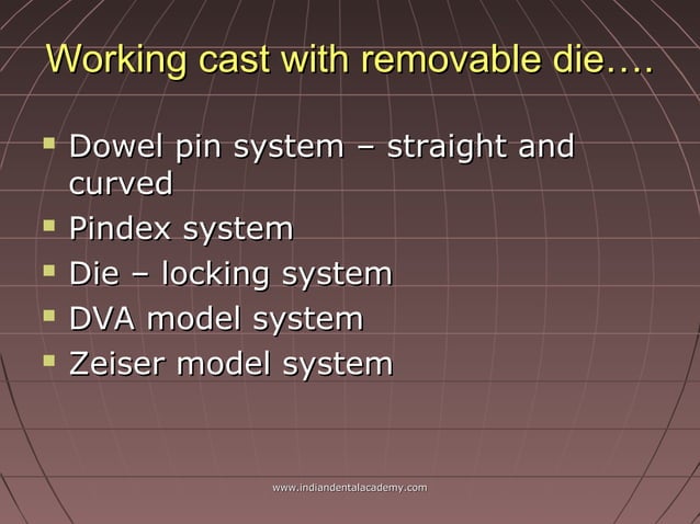 Laboratory procedures in fpd/cosmetic dentistry courses | PPT | Dental ...