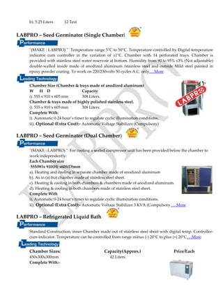 Laboratory products equipments | PDF