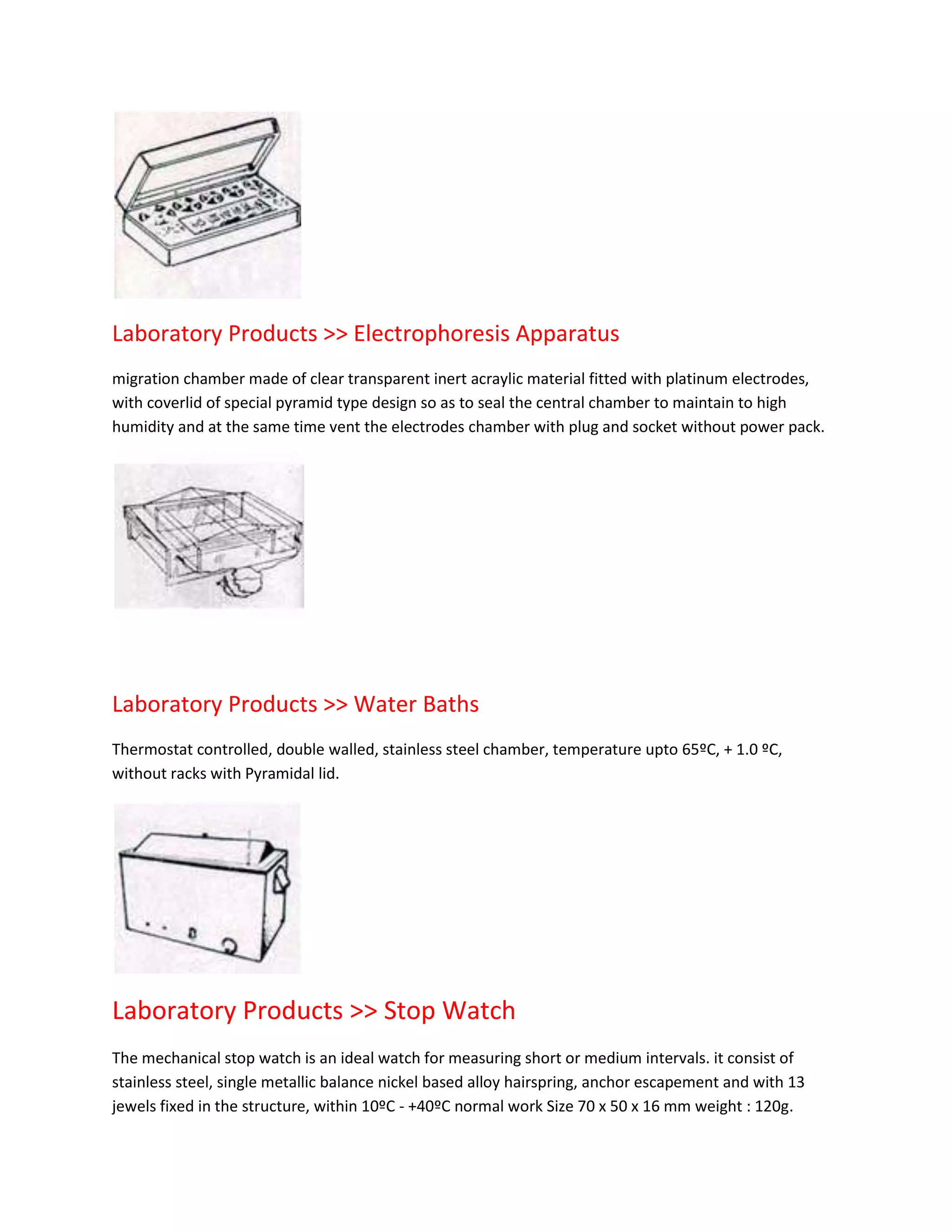 Laboratory products manufacturers | PDF