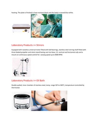 Laboratory products manufacturers | DOCX