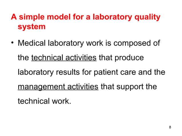 Laboratory quality management, hospital admin hht | PPT